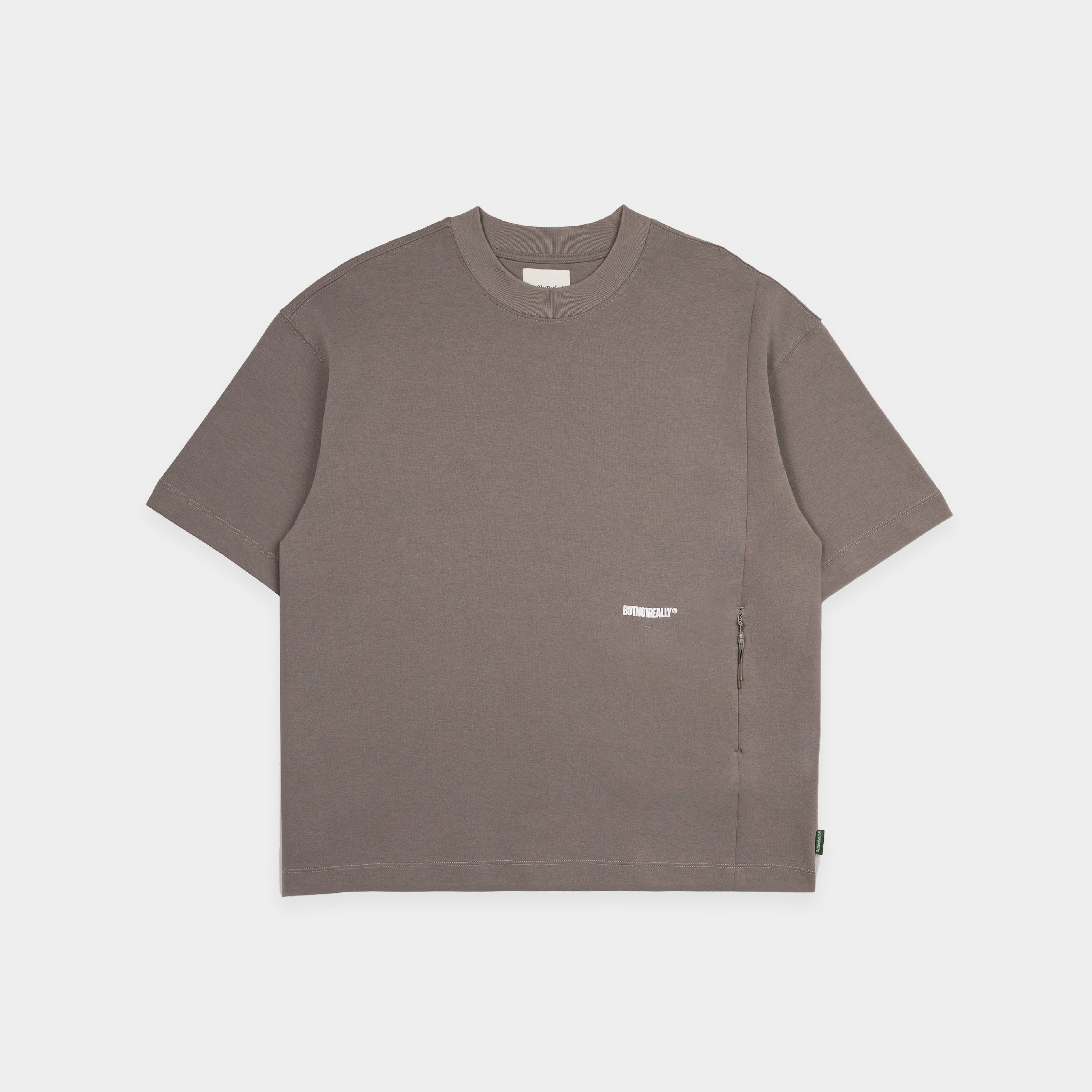 ButNotReally™ Hidden Pocket Tee BRME25TS066GY – Grey Oversized ...