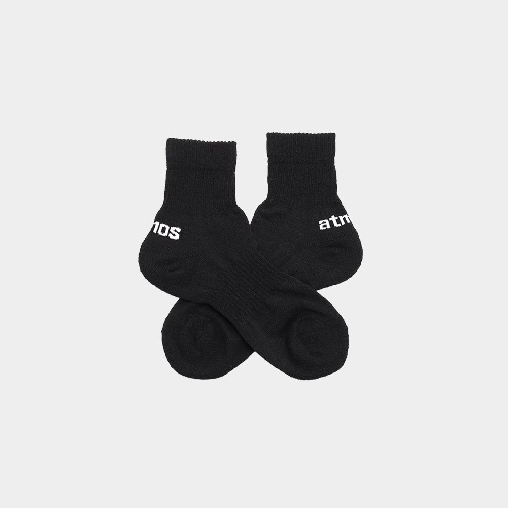 atmos Paper Yarn Quarter Length Socks Black | Lightweight Absorbent ...